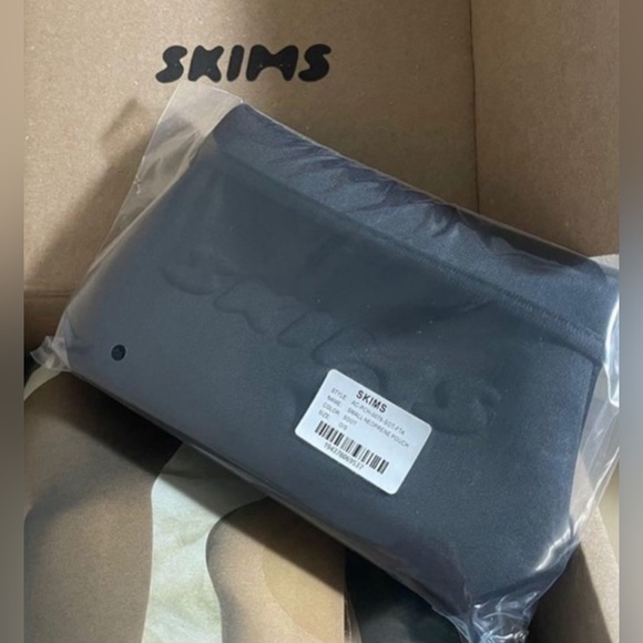SKIMS | Bags | Skims Swim Small Neoprene Soot Pouch Nwt | Poshmark